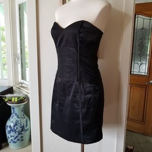 Arden B | Dresses | Arden B Shimmer Black Pintuck Bustier Dress | Poshmark
